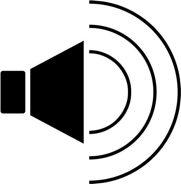 Loud Speaker - Line Art (750x750), Png Download