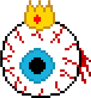 Eyeball King - Dibujos De Undertale En Cuadricula (730x590), Png Download