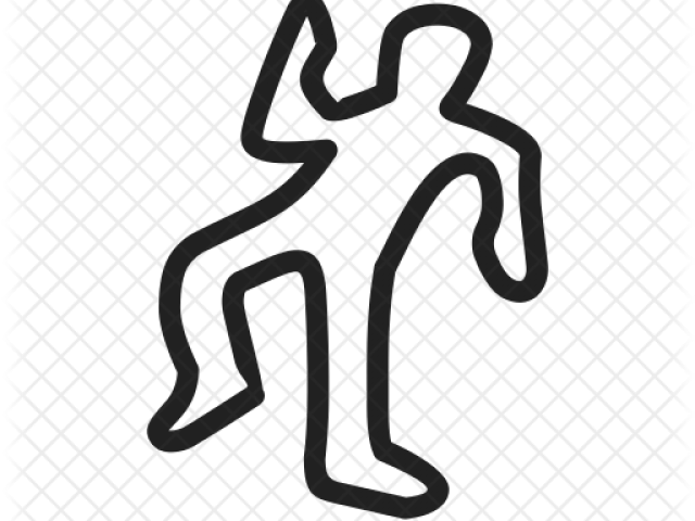 Deadth Clipart Dead Body Outline - Clip Art Dead Body (640x480), Png ...