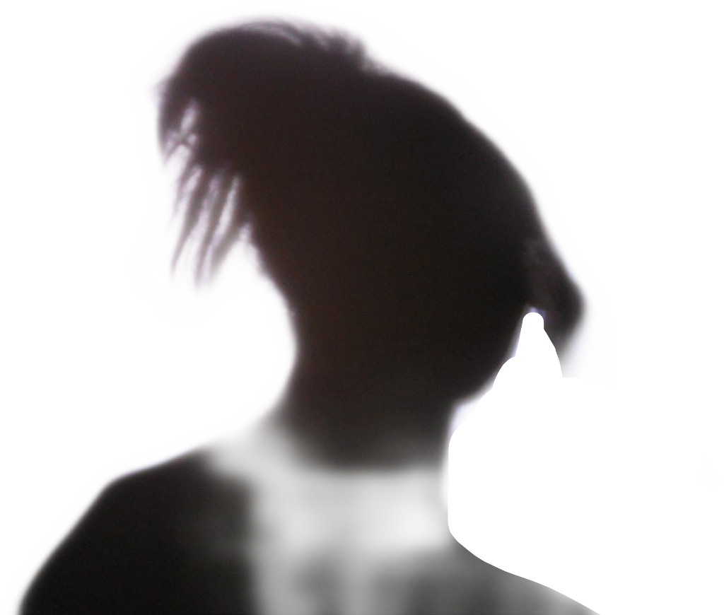 Shadow Sticker - Girl (1024x870), Png Download