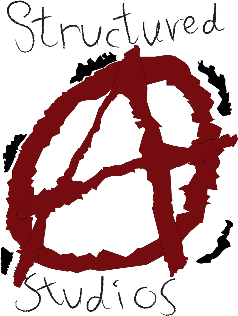 Anarchy Symbol Text - 10 Anos (1024x1024), Png Download
