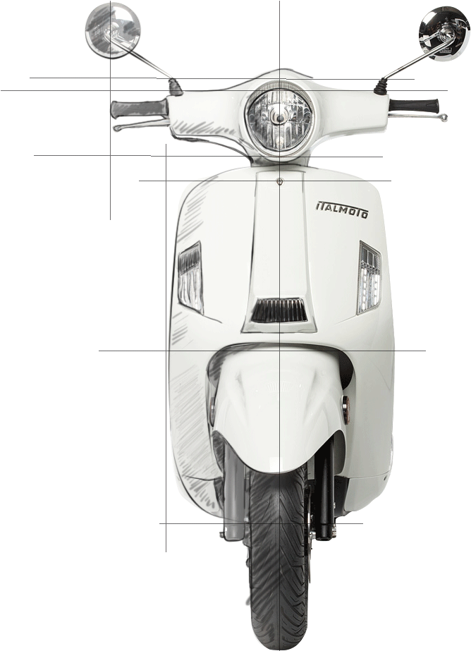 An All - Scooter Front View Png (924x924), Png Download