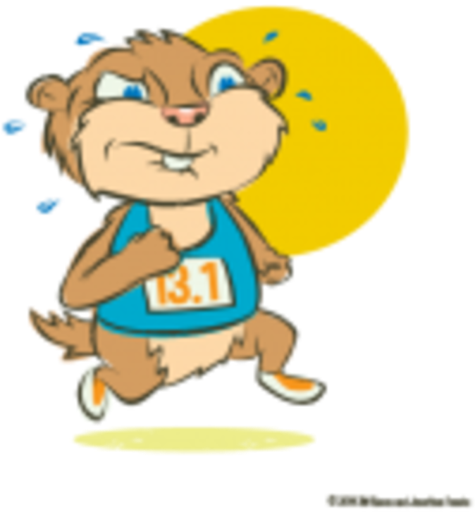 Prairie Dog Half And 10k - Cartoon (800x800), Png Download