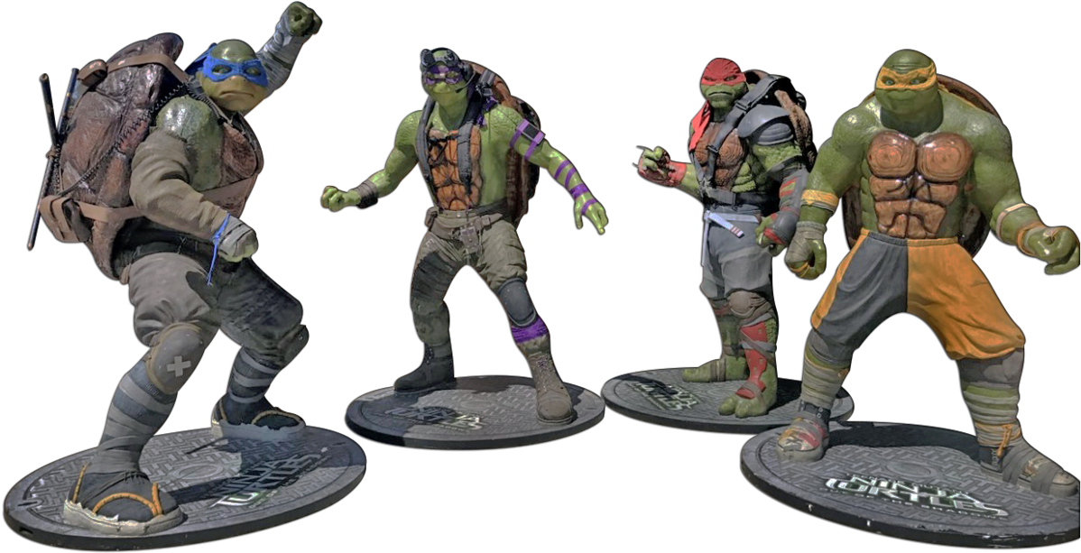 Four Teenage Mutant Ninja Turtles (1200x880), Png Download