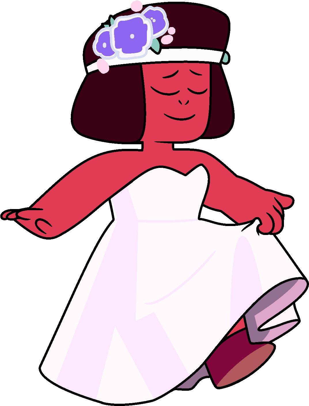 Su Ruby Wedding Dress 2 - Ruby Steven Universe Wedding (1116x1452), Png ...