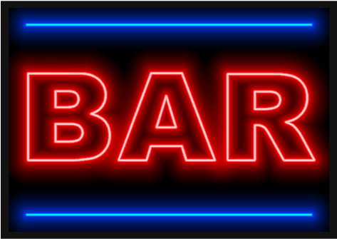 Bar Sign Med1 - Bar Neon Sign Png (472x472), Png Download