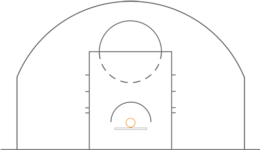 Download Basketball Court Lines Png Clip Art Free - Basketball Half ...