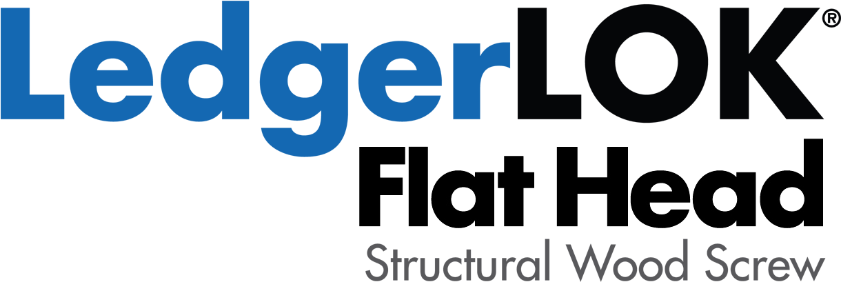 Ledgerlok Flat Head Structural Wood Screw - Graphic Design (1683x413 ...