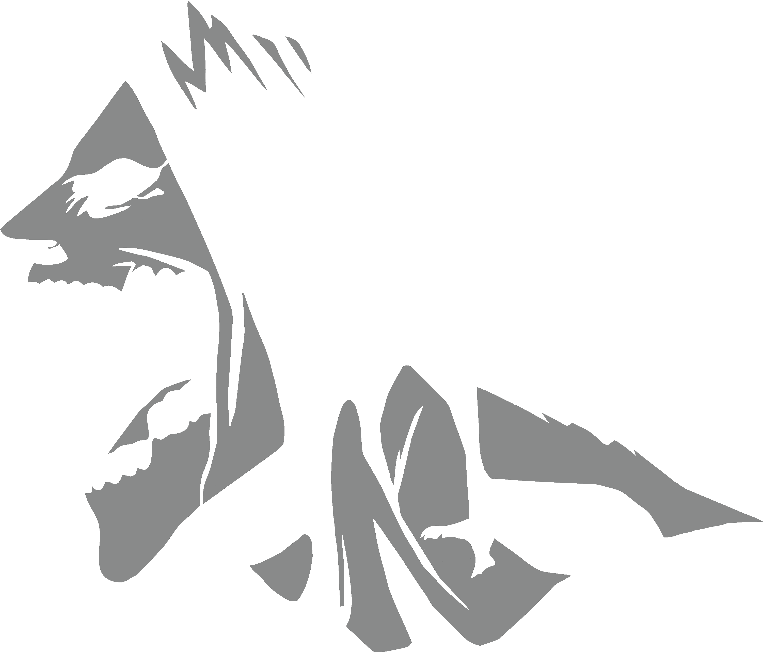 Layer - Attack On Titan Stencil (3374x3630), Png Download