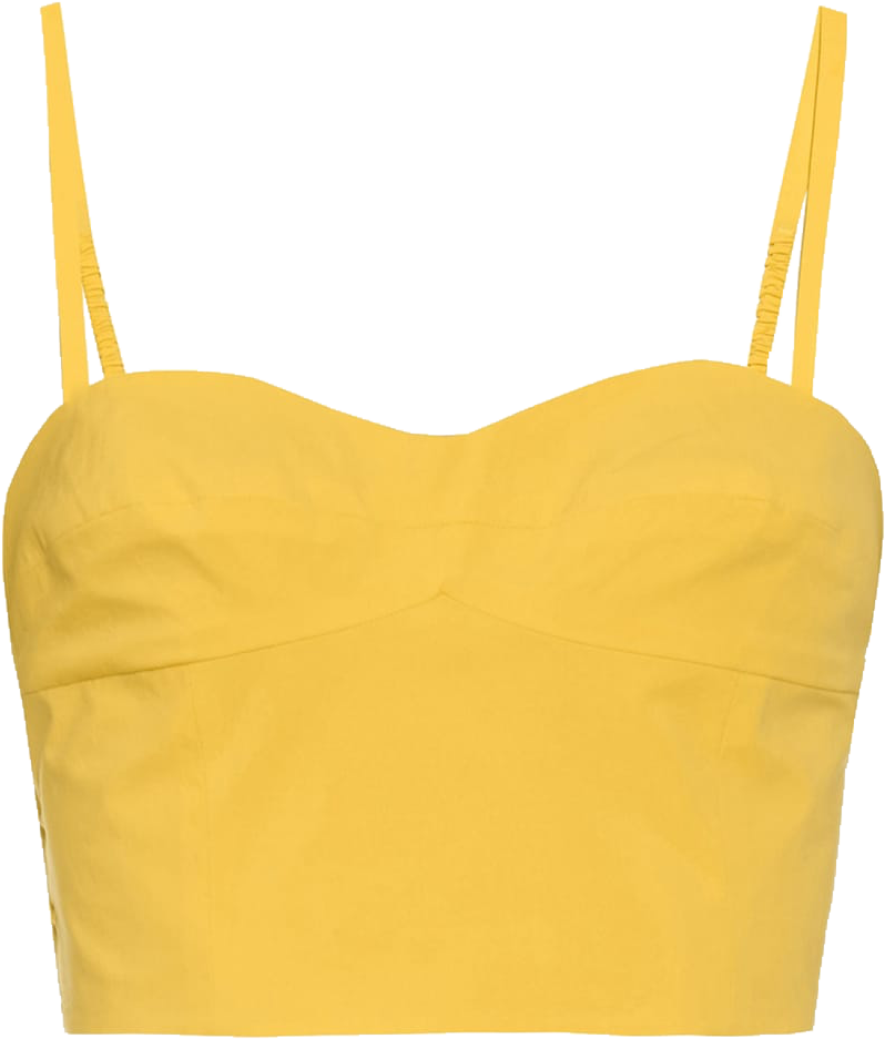 Yellow Crop Top, Cotton Crop Top, Crop Top Outfits, - Brassiere ...
