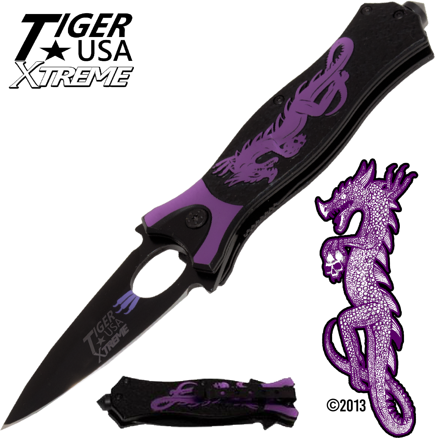 Tiger Usa Xtreme Dragon Watch Trigger Action Knife - Tiger (1500x1500 ...