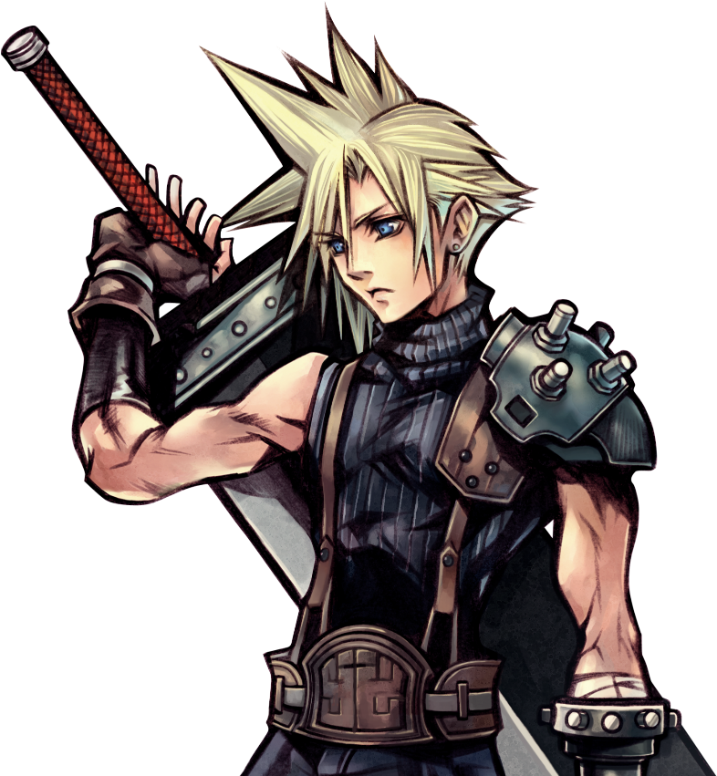Cloud Portrait - Dissidia Final Fantasy Cloud (793x850), Png Download