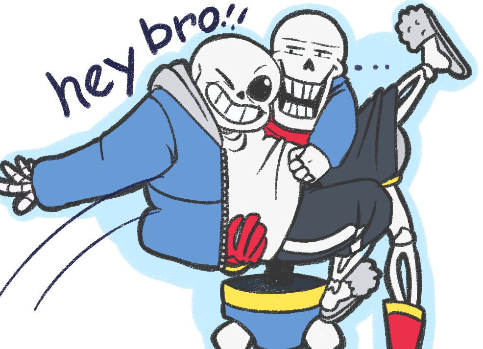 Brooossss All I've Been Drawing Is Undertale - Cartoon (986x713), Png ...