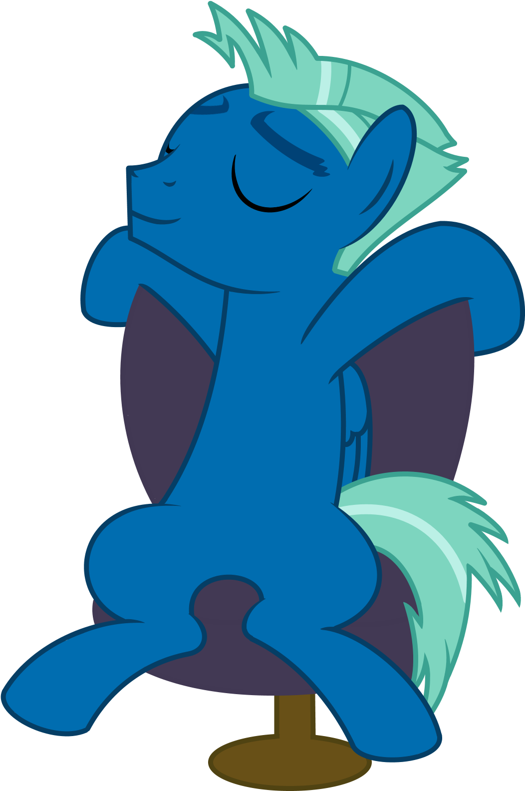 Peternators, Chair, Eyes Closed, Featureless Crotch, - Cartoon ...