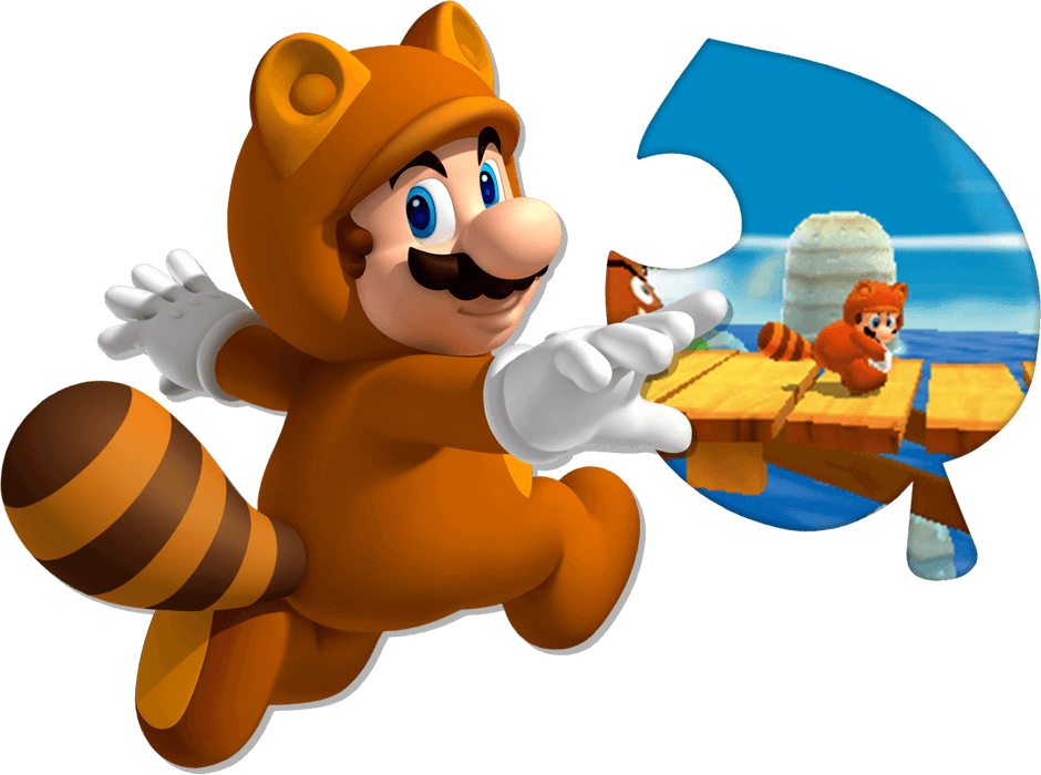 Tanooki Mario - Dibujos De Mario Tanuki (940x700), Png Download