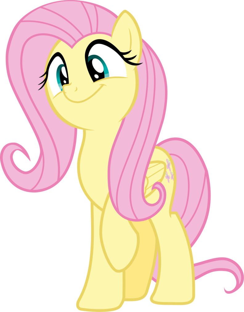 Fluttershy - Mlp Fluttershy Face Vector (792x1010), Png Download
