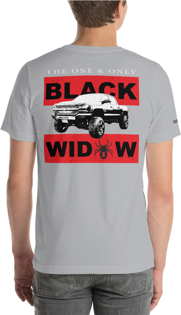 Unisex Chevy Black Widow Jersey Style T-shirt (1000x1000), Png Download