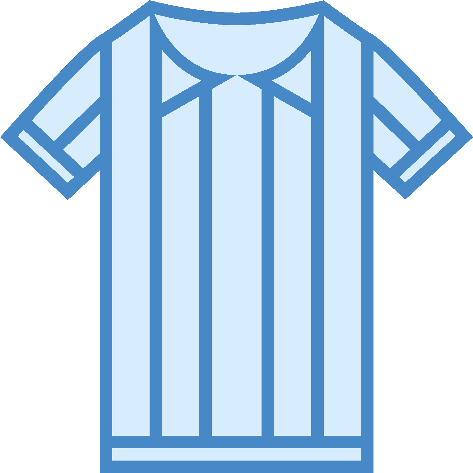 Referee Jersey Icon (1600x1600), Png Download