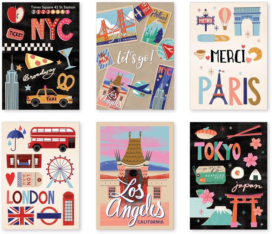 Jetsetter Postcard Pad (1200x1200), Png Download