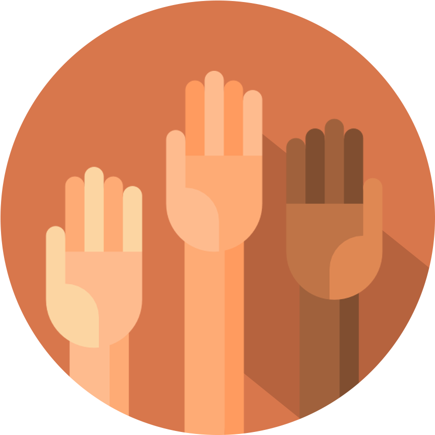 Download Manos Levantadas | Transparent PNG Download | SeekPNG