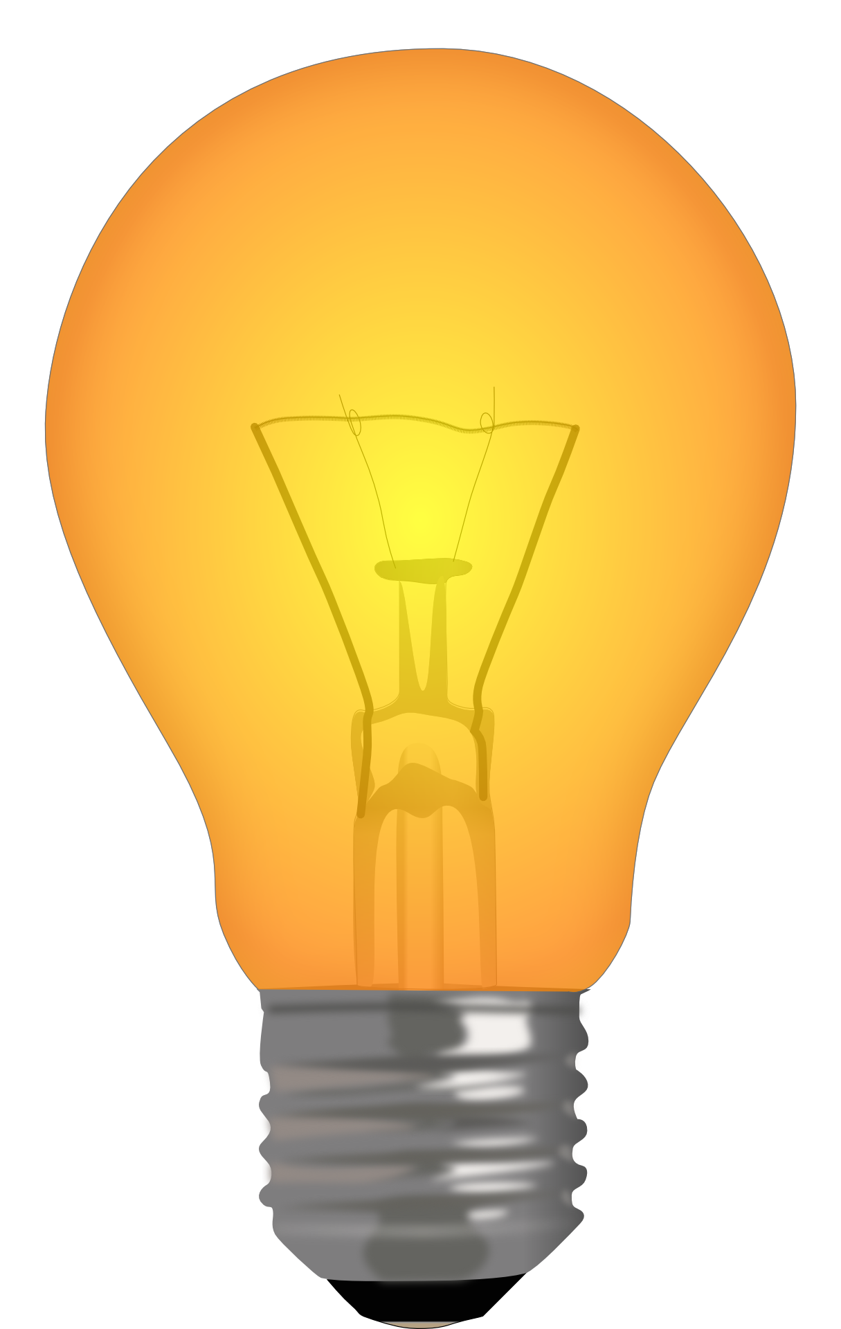 Light-311119 640 - Lit Light Bulb Png (1215x1920), Png Download
