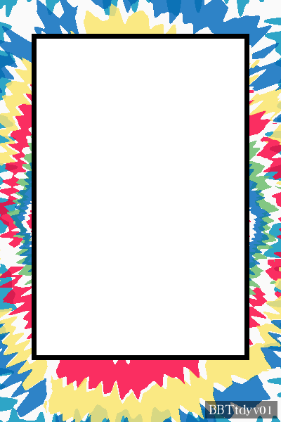 Tie Dye Border - Border Design Tie Dye (400x600), Png Download