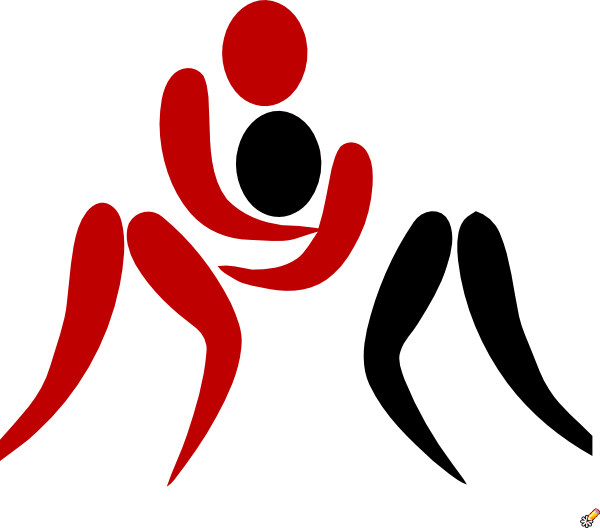 Wrestling Mat Vector - Wrestling (600x528), Png Download