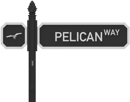 Cast Series Side Mount Beveled Corner Street Sign - Traffic Sign ...