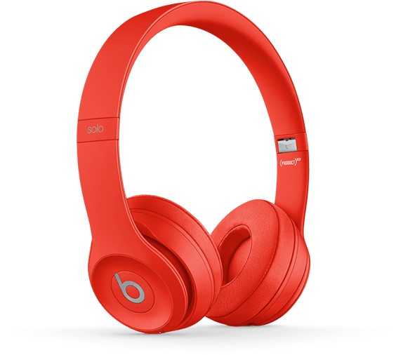 Beats Headphones Png - Beats 3 Solo Red (600x600), Png Download