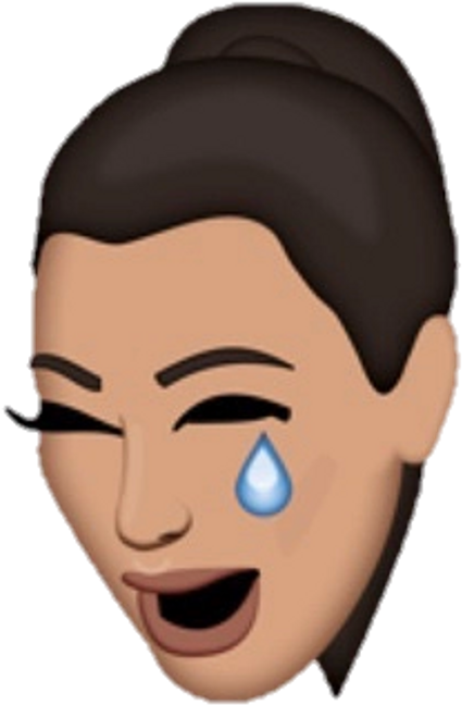 Kim Kardashian Kimoji (1024x1024), Png Download