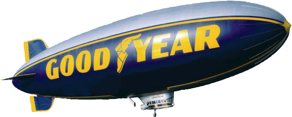 Blimp Body - Good Year (575x240), Png Download
