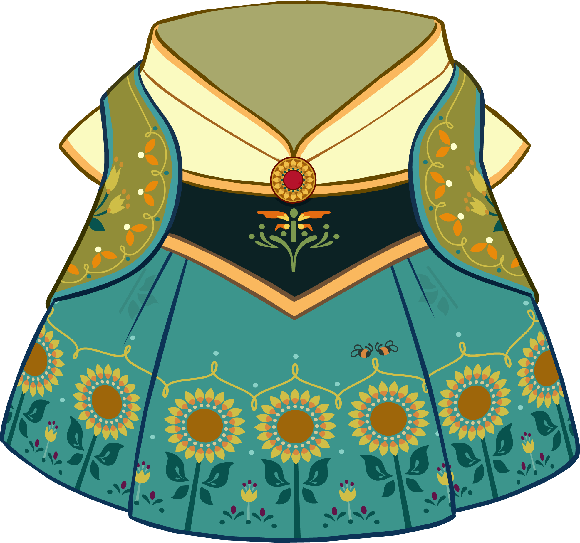 Anna's Birthday Dress Icon - Frozen Fever Anna Dress Pattern (1974x1849 ...