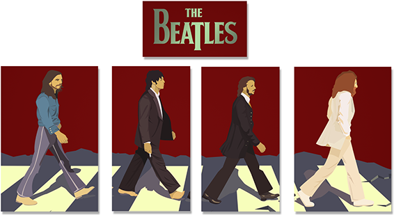 T-shirt Print - Transparent The Beatles Png (600x335), Png Download