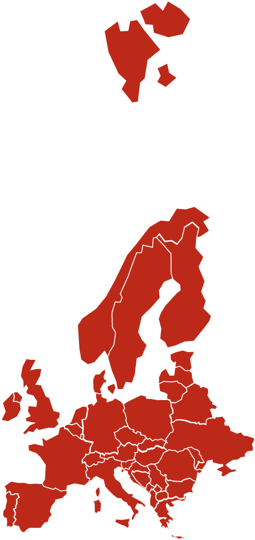 Europe Map Clipart (501x1061), Png Download