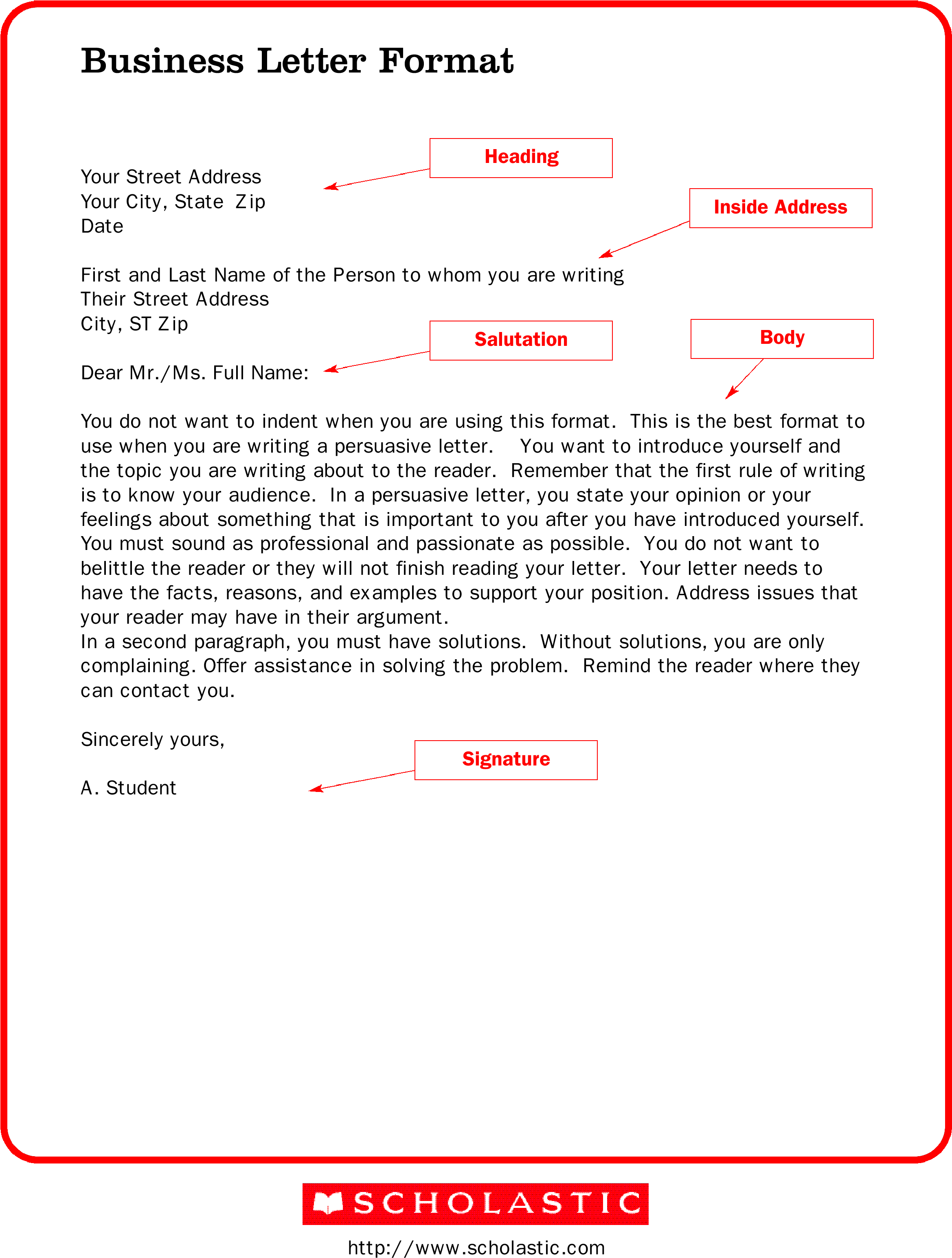 How To Write A Letter In Mla