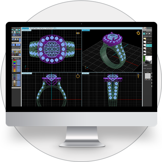 Jewellery Cad Design Using Gemvision Matrix - Led-backlit Lcd Display ...