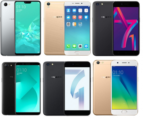 Oppo - List Of Oppo Phones (848x388), Png Download