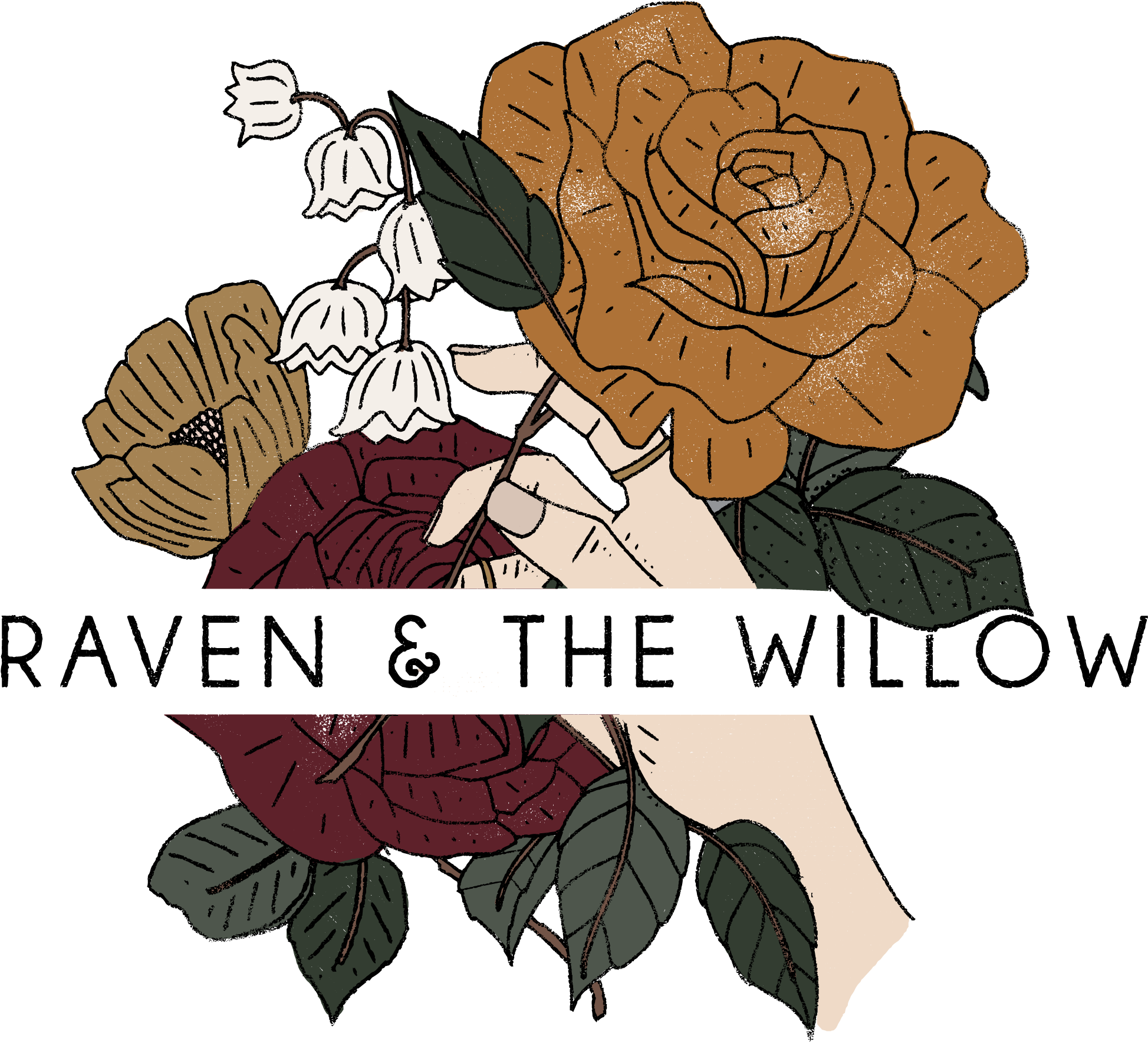 Raven And The Willow - Illustration (2100x2100), Png Download