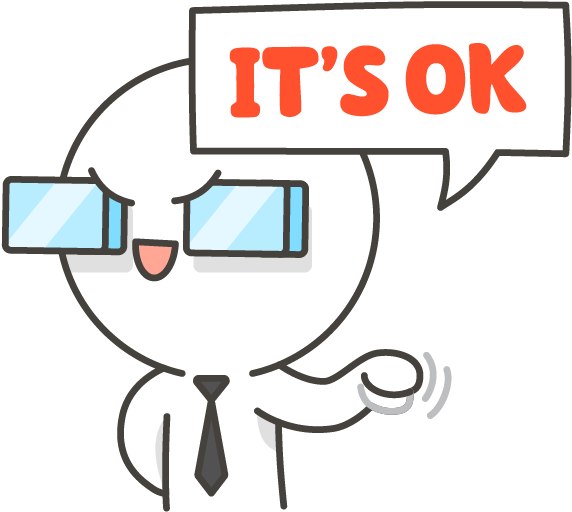 It's Ok - Cartoon (618x618), Png Download