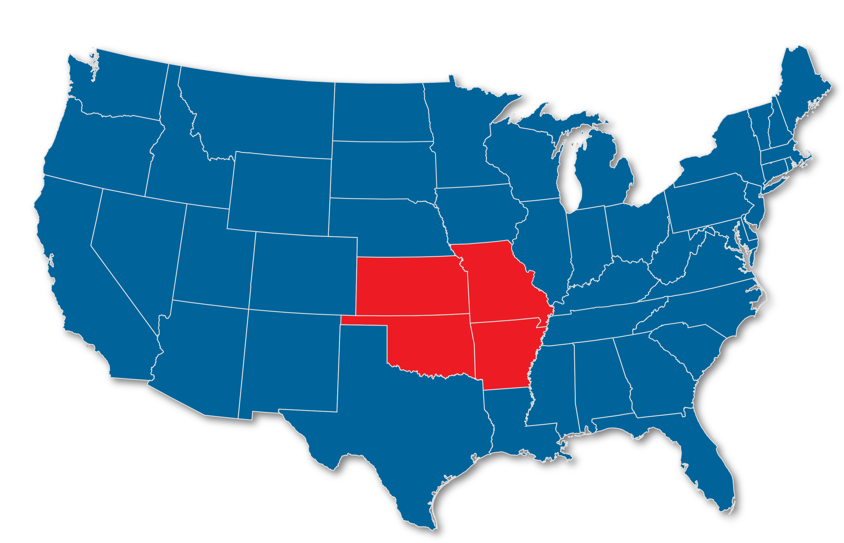 Download Gnc Concreate Products - Us Map Outline Pink | Transparent PNG ...