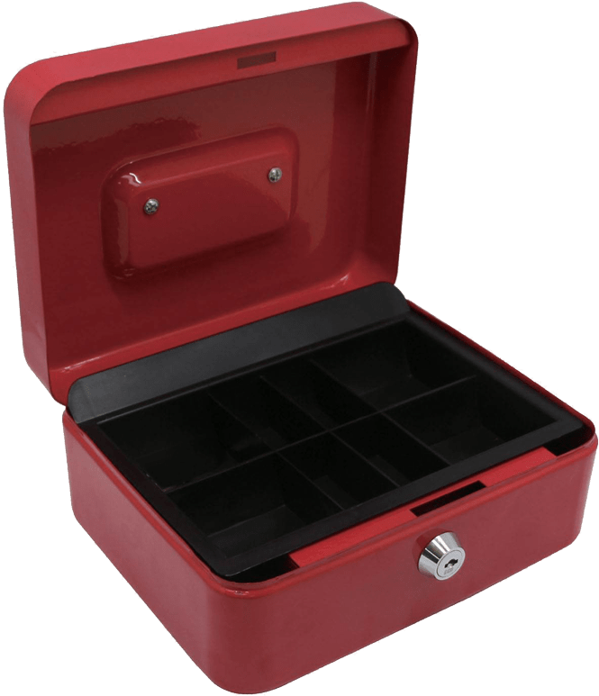 Red Cash Box Transparent Image - Money Box Transparent Background ...