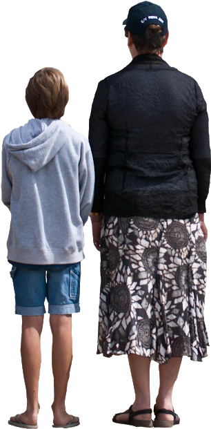 Download Photoshop People Sitting Back - Standing | Transparent PNG ...