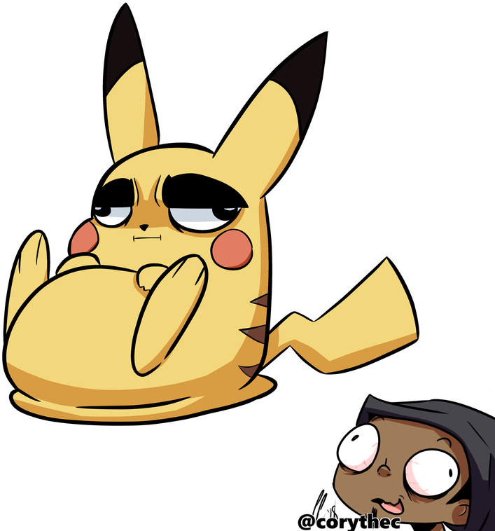 Pikachu - Cartoon (894x894), Png Download