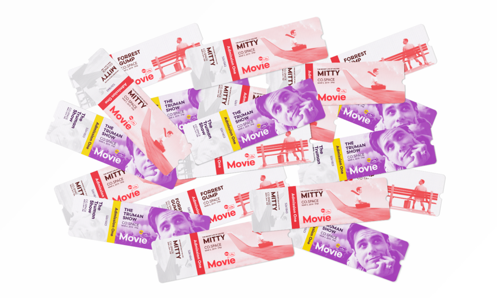 Movie-ticket - Paper (1000x600), Png Download