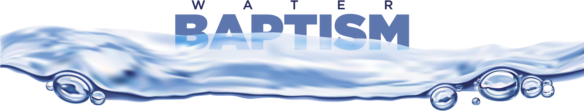Baptism-logo - Baptism Water Transparent (1920x454), Png Download