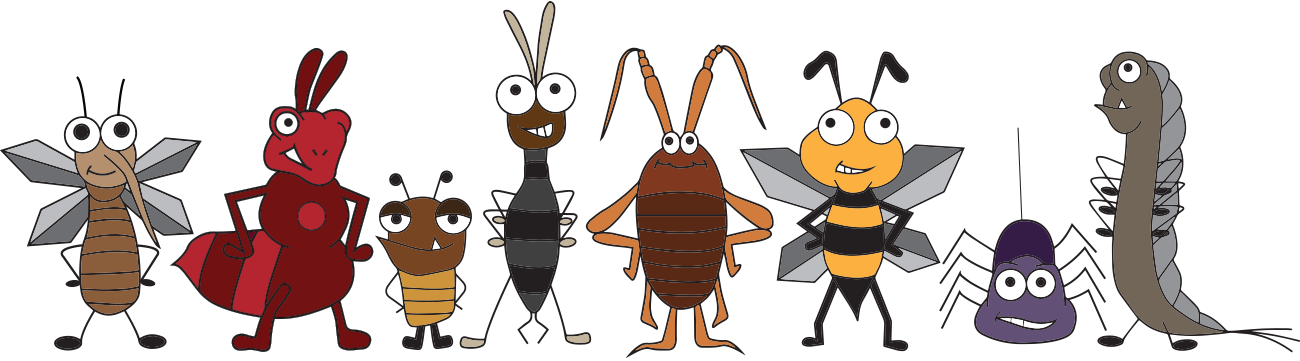 Pest Control Cartoon Png (1300x361), Png Download