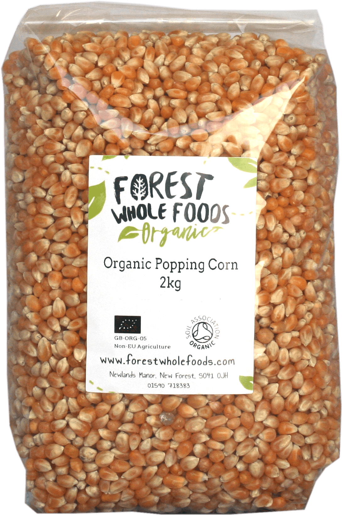 Organic Popping Corn 2kg - Cranberry Bean (2000x2000), Png Download