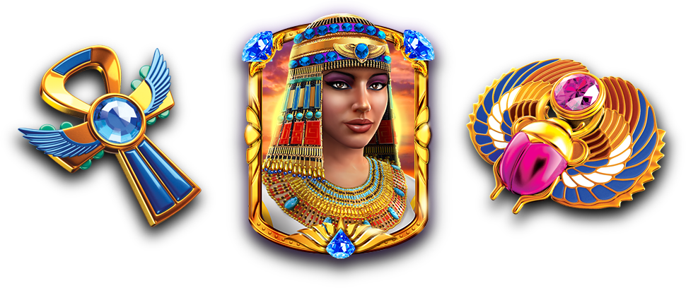 Cleopatra Jewels Slot Game - Cleopatra Slot Game Png (970x408), Png ...