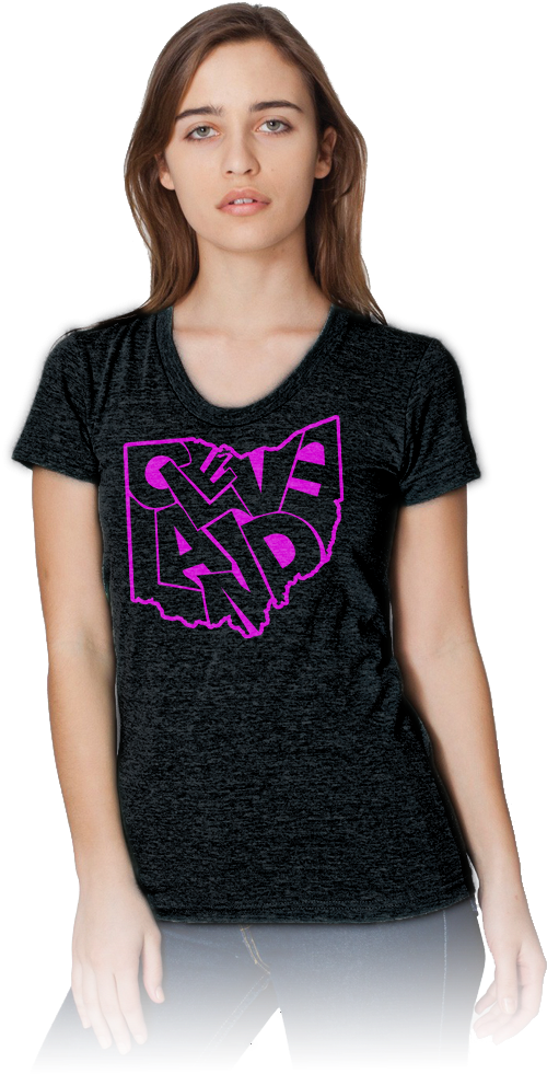 Image Of Girl's Ohio Outline Pink - Girl (750x1000), Png Download