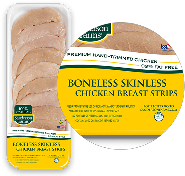 Premium Boneless Skinless Chicken Breast Strips - Boneless Skinless ...